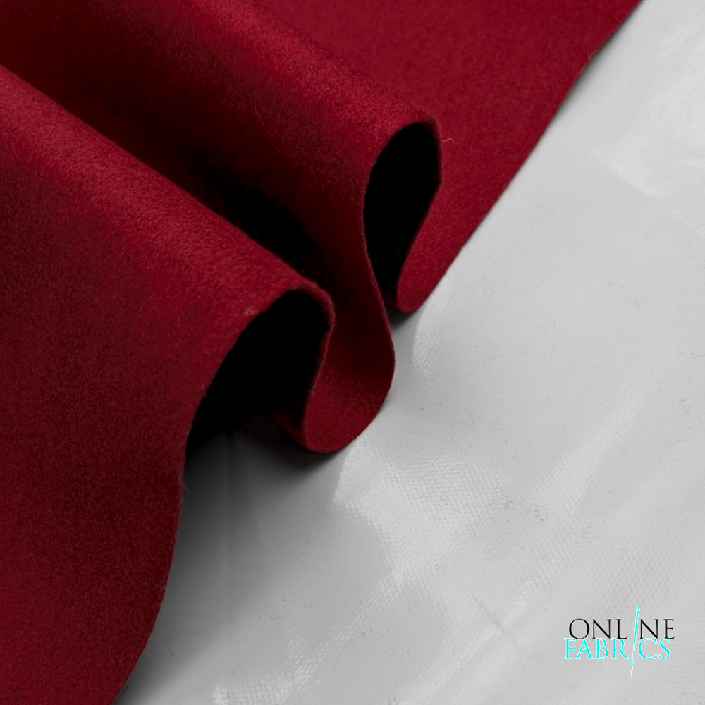 Marl Red Wool Felt by the metre|30% Wool 70% Viscose